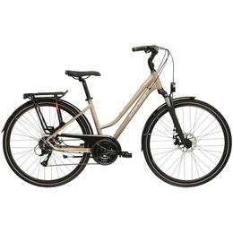 KROSS Trekkingrad &raquo;Damen-Trekkingrad 28" Trans 3.0 Braun 24 G&auml;nge&laquo; 24 Gang Shimano ACERA M3020 Schaltwerk Kettenschaltung braun+schwarz