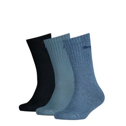 Puma Socken »KIDS CREW SOCK 3P« 3 Paar, 3 Stk. tlg. Junior mit klassischer Rippe denim blue 31-34 31-34 Socken von Puma