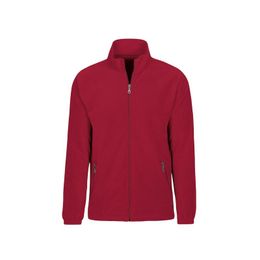 TRIGEMA Fleecejacke &raquo;Fleecejacke&laquo; 1 Stk. tlg. rubin XS XS Fleece-Qualit&auml;t, innen und au&szlig;en angeraut