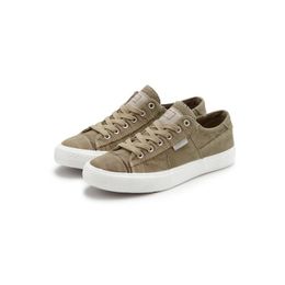 ELBSAND Sneaker »Schnürschuh, « Schnürhalbschuh, Freizeitschuh aus Textil, Used-Look VEGAN khaki 35 35 Textilschuhe, Stoffschuhe im angesagten...
