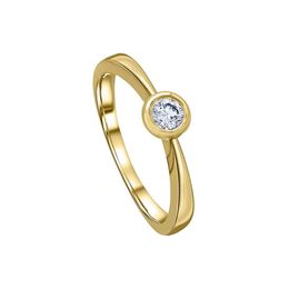 ONE ELEMENT Ring Damen Gr&ouml;&szlig;e 52 gold