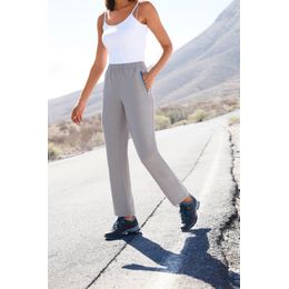 Damen Funktionshose aus Microfaser grau Gr&ouml;&szlig;e 44