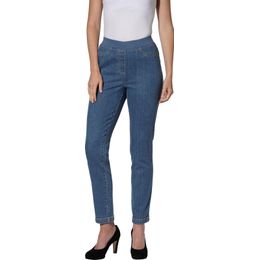 CR&Eacute;ATION L Damen Push-up-Jeans in weicher Qualit&auml;t blue-stone-washed Gr&ouml;&szlig;e 42