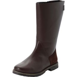 sheego Damen Weitschaftstiefel aus Rinds- und Veloursleder schoko Gr&ouml;&szlig;e 40
