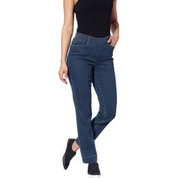 CR&Eacute;ATION L Damen Schlupfjeans mit Ripp-Dehnbund blue-stone-washed Gr&ouml;&szlig;e 48