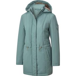 CR&Eacute;ATION L Damen Outdoorjacke mit Tunnelzug in der Taille jade Gr&ouml;&szlig;e 18