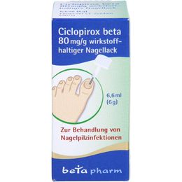 betapharm Ciclopirox beta Nagellack 80 mg/g &ndash; Effektive Behandlung bei Nagelpilz 6.6 ml