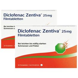 Diclofenac Zentiva 25 mg Filmtabletten Set 2 St
