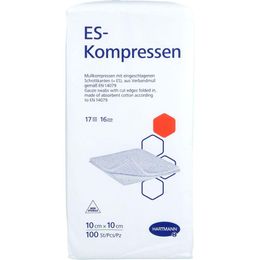 ES-KOMPRESSEN unsteril 10x10 cm 16fach 100 St