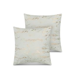 Aspero Kissen ' Carrara ' Herren Größe 60_x_60_cm gold / mint