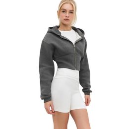 No Matter What Sweatjacke Damen Gr&ouml;&szlig;e XS anthrazit