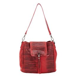 NAEMI Schultertasche Damen Gr&ouml;&szlig;e One Size rot / schwarz