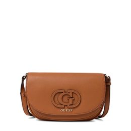 Guess Schultertasche 'Calebra' Damen Größe One Size cognac / gold