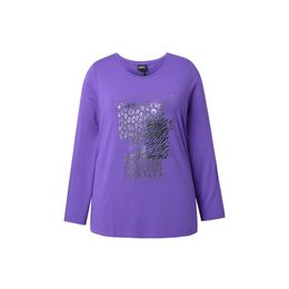 Ulla Popken Shirt Damen Gr&ouml;&szlig;e L/XL silbergrau / lila
