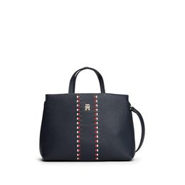 Tommy Hilfiger Handtasche Damen Gr&ouml;&szlig;e One Size navy / gold / rot / wei&szlig;