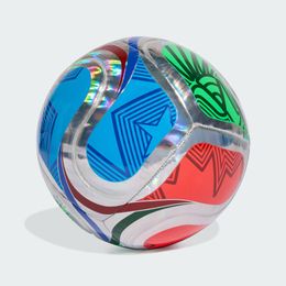 adidas Performance Ball 'World Cup 26 Trionda' Herren Gr&ouml;&szlig;e 3 royalblau / rot / silber / wei&szlig;