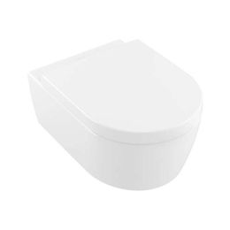 Villeroy & Boch Villeroy & Boch Avento Combi-Pack 5656HR01 weiß, spülrandlos, mit WC-Sitz 9M77C1
