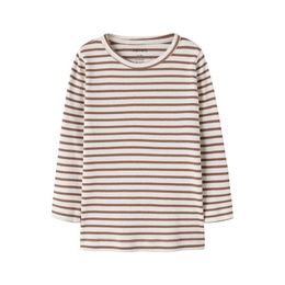 name it Shirt 'NMNBANI' Jungen Gr&ouml;&szlig;e 104 schoko / wei&szlig;