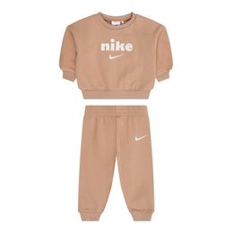 Nike Sportswear Jogginganzug Jungen Größe 86 beige / weiß