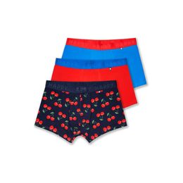 Happy Socks Boxershorts Herren Gr&ouml;&szlig;e XL blau / gr&uuml;n / blutrot / wei&szlig;