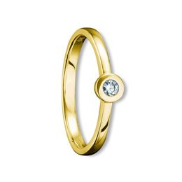 ONE ELEMENT Ring Damen Größe 55 gold / transparent
