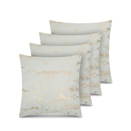 Aspero Kissen ' Carrara ' Herren Größe 45_x_45_cm gold / weiß