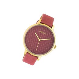 Analog-Armbanduhr Oozoo Timepieces rosa gro&szlig; (ca. 42mm) | Gr.: onesize