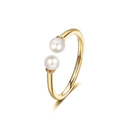 AILORIA SACHIKO Ring gold/weiße Perle in gold | Gr.: onesize