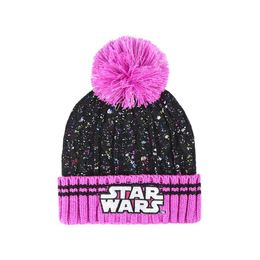 Cerda Bommelm&uuml;tze Star Wars mit Glitzer 56 cm in Schwarz | Gr.: onesize
