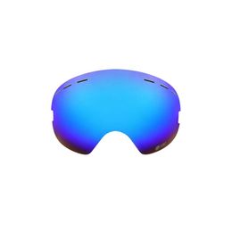 YEAZ XTRM-SUMMIT Wechselglas f&uuml;r Ski- Snowboardbrille mit Rahmen in blau | Gr.: onesize