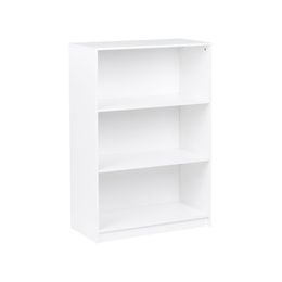 Beliani B&uuml;cherregal ZEHNA in Wei&szlig; - (W) 80 x (H) 117 x (L) 40 cm | Gr.: onesize