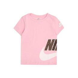 Nike Sportswear T-Shirt M&auml;dchen Gr&ouml;&szlig;e 98 braun / dunkelbraun / rosa / wei&szlig;