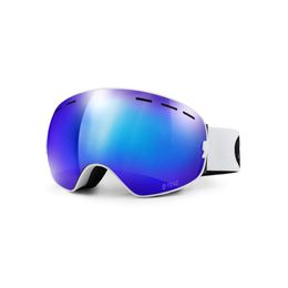 YEAZ XTRM-SUMMIT Ski- Snowboardbrille verspiegelt in weiß | Gr.: onesize