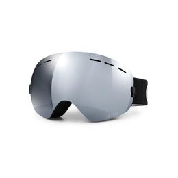 YEAZ XTRM-SUMMIT Ski- Snowboardbrille ohne Rahmen silber verspiegelt in silber | Gr.: onesize
