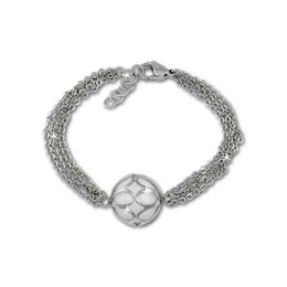 Amello Armband Edelstahl, glanz ca. 18,0cm Kugel mit Achat | Gr.: onesize