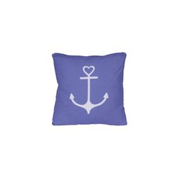 Krasilnikoff Kissenbezug Anchor mit Ankermotiv in hellblau | Gr.: onesize