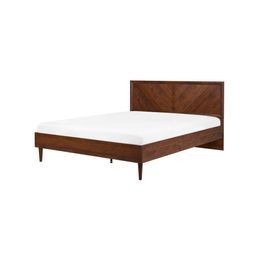 Beliani Doppelbett MIALET in Braun - (W) 187 x (H) 106 x (L) 209 cm | Gr.: onesize