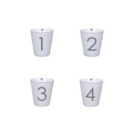 Krasilnikoff Happy Mug Advents 4er Set in weiss | Gr.: onesize
