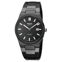 Boccia Herrenuhr Keramik/Titan mit Saphirglas Schwarz | Gr.: onesize