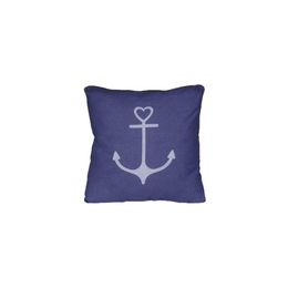 Krasilnikoff Kissenbezug Anchor mit Ankermotiv in blau | Gr.: onesize