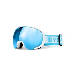 YEAZ BLACK RUN Ski- und Snowboard-Brille hellblau/matt wei&szlig; in blau | Gr.: onesize