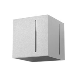 Nice Lamps Wandleuchte PAX in Grau &oslash; 10cm (H)10cm (B)12 | Gr.: onesize