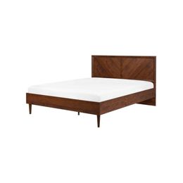 Beliani Doppelbett MIALET in Braun - (W) 167 x (H) 106 x (L) 209 cm | Gr.: onesize