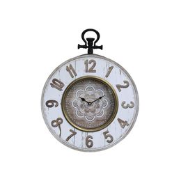 Chic Antique Wanduhr mit floralem Muster in antique creme | Gr.: onesize