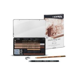 Lyra Rembrandt Sketching Set: 11 Stifte, Knetradiergummi, Spitzer in andere | Gr.: onesize