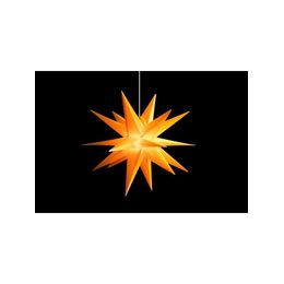 Sterntaler Dekostern | Weihnachtsstern Kunststoff | 18-Zacker Faltstern | Gelb | | Gr.: onesize