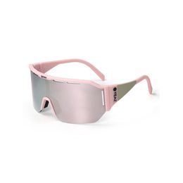 YEAZ SUNVIBE Sport-Sonnenbrille Black/Silver in rosa / rosa | Gr.: onesize