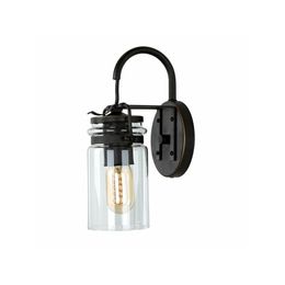 Licht-Erlebnisse Wandlampe (B)12.7 x (H)29.2 cm in Bronze Antik Klar/Transparent | Gr.: onesize