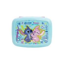 Stitch Kinder Premium Brotdose Lunchbox mit 3 Fächern in Mehrfarbig | Gr.: onesize