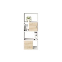 Phoenix Group AG Fortuna - SET Regal mit 6 F&auml;chern inkl. T&uuml;r-/Schubladeneinsatz, weiss, B/H/T: 58x146,6x34 cm | Gr.: onesize